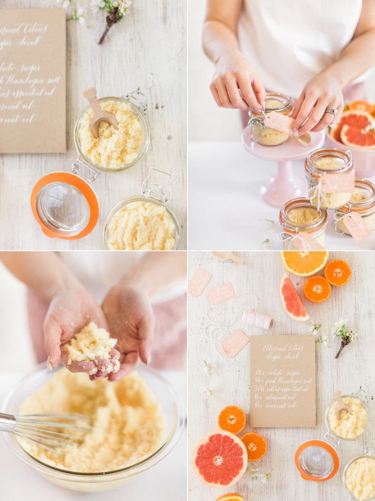 Almond Citrus Sugar Scrub :: Rhiannon Bosse